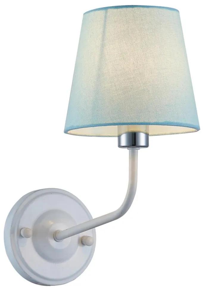 Candellux Nástěnná lampa YORK 1xE14/60W/230V bílá/modrá CA0746
