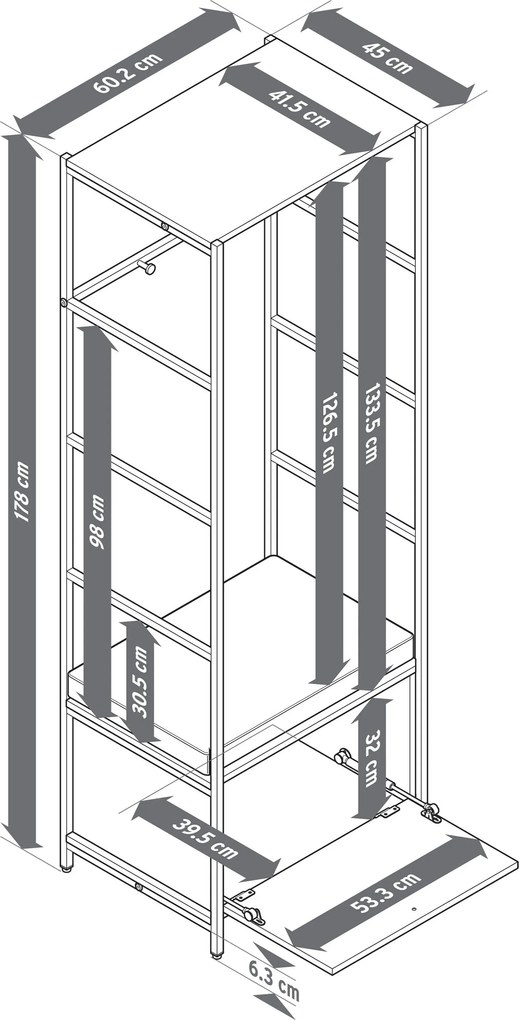 Tchibo - Předsíňová stěna »Grade« s lavicí a sedákem - barva: bílá