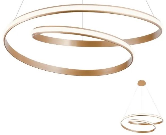 Kruhové LED svítidlo TORSION v moderním designu