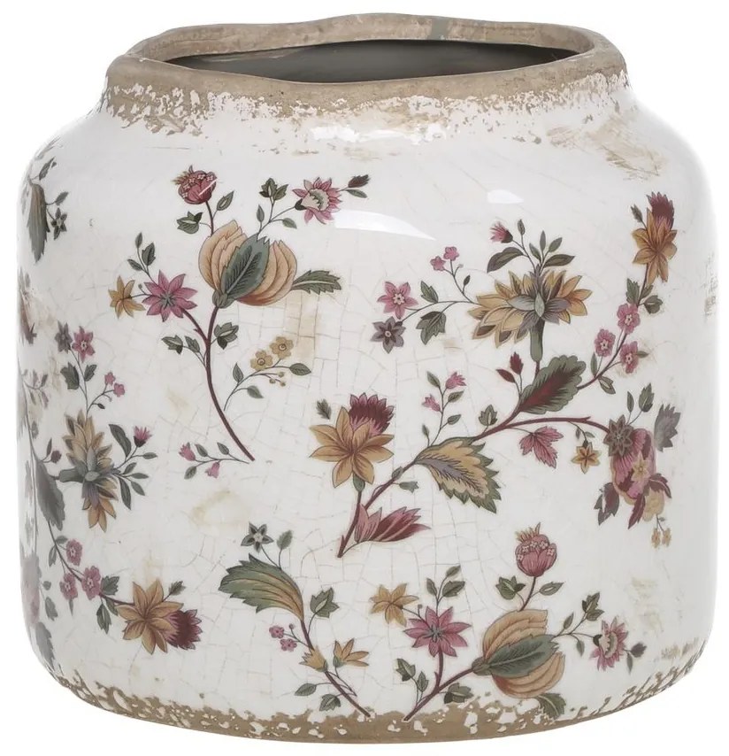 Keramický květináč / váza s květy Nancy - Ø 14*14 cm