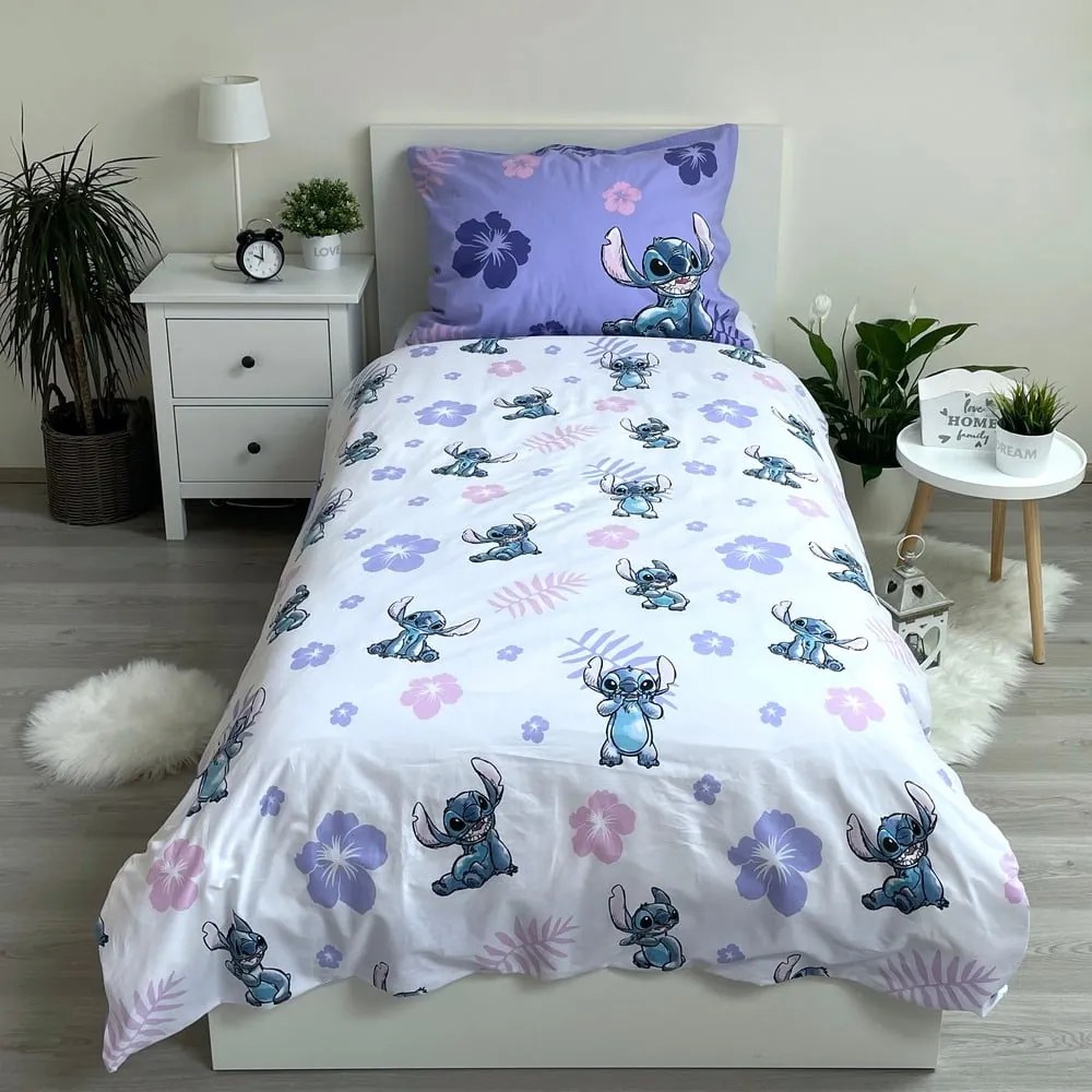 Bavlněné dětské povlečení na jednolůžko 140x200 cm Lilo and Stitch – Jerry Fabrics