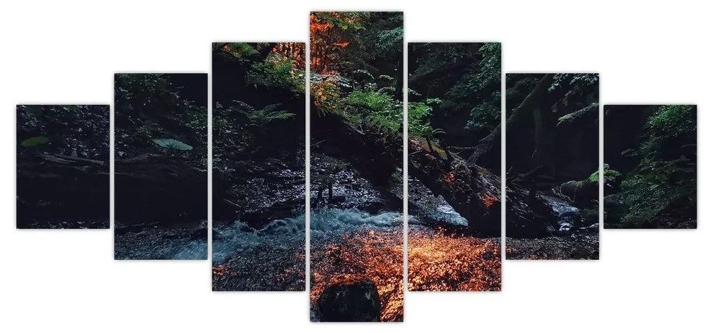 Obraz horské říčky (210x100 cm)