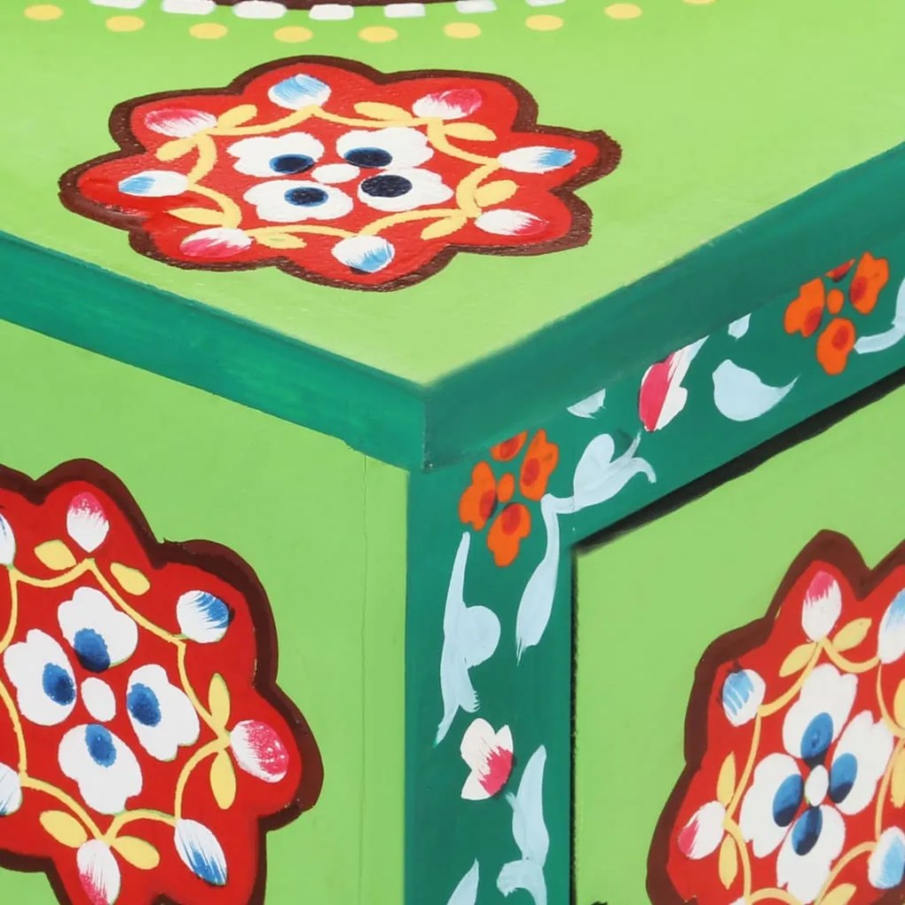 Příborník ručně malovaný vícebarevný 70 x 35 x 60 cm mangovník 321664