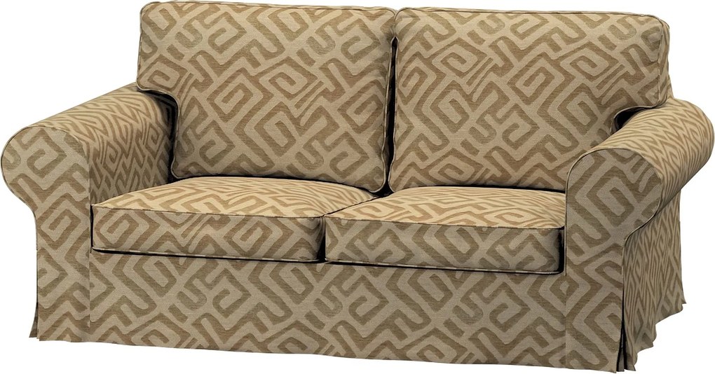 Potah na pohovku IKEA Ektorp 2-místná rozkládací NOVÝ MODEL 2012 barva béžová látka pletený vzor, vzorované