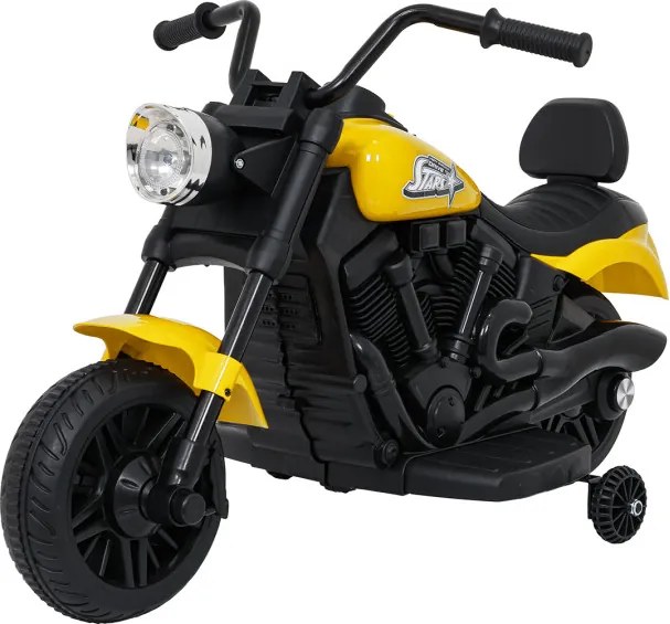 Elektrická motorka STAR žlutá