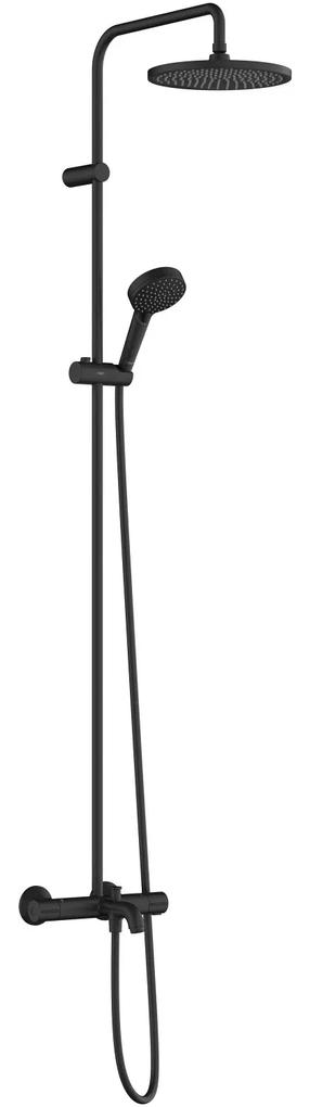 Hansgrohe Vernis Blend - Showerpipe 240 1jet s vanovým termostatem, černá matná 26899670