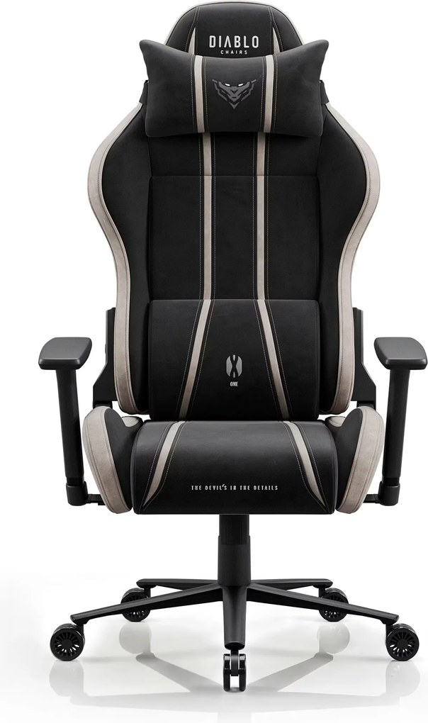 Látková herní židle černo-béžová Diablo X-One 2.0 Camel Black Normal