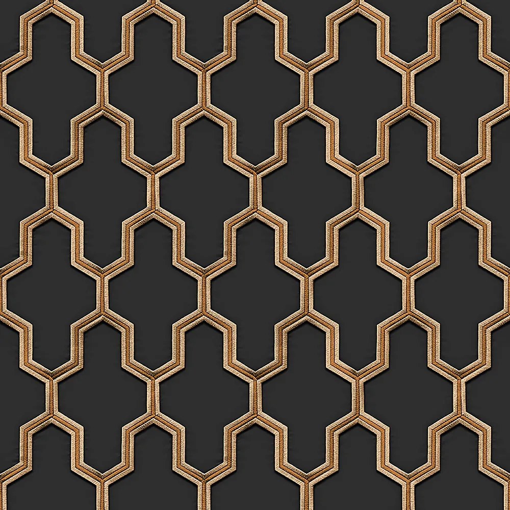 Design ID Luxusní vliesová geometrická tapeta WF121025 rozměry 0,53 x 10 m