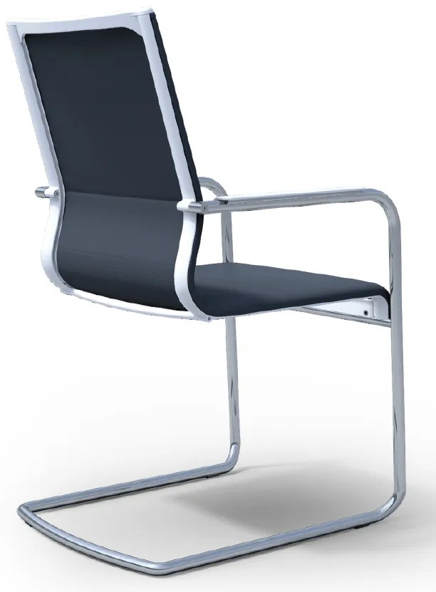 ICF - Stohovatelná židle STICK ATK Cantilever s vysokým opěrákem