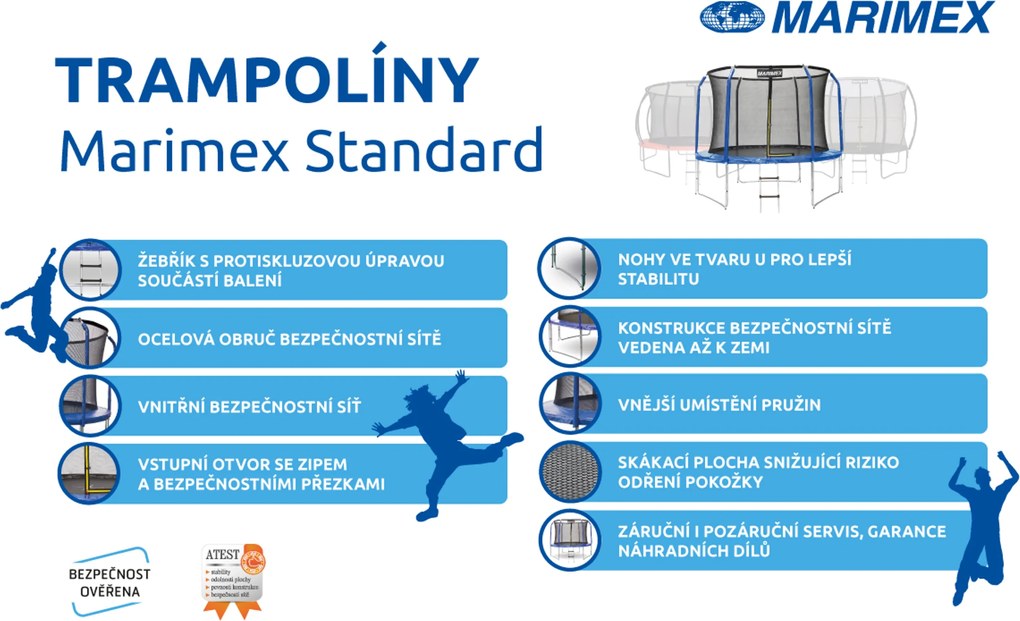 Marimex 366 cm + vnitřní ochranná síť + žebřík 19000082