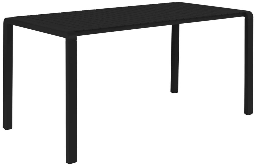 Černý kovový zahradní jídelní stůl ZUIVER VONDEL 168,5 x 87 cm