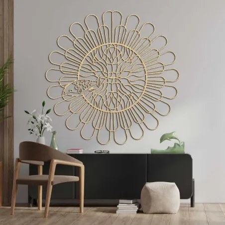 Květinový obraz s rybkou, moderní mandala I SENTOP PR0348