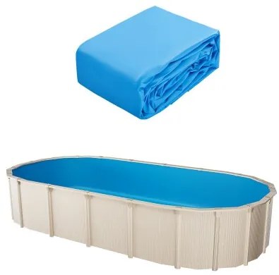 Oválná bazénová fólie VEVOR, 24 x 12,3 stop, bazénová fólie, standardní rozměr, odolná vinylová bazénová fólie, překrývající se styl, náhrada za bazénovou fólii s výškou stěny 52 palců nad zemí, jednobarevná