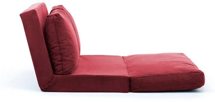 Designová rozkládací pohovka Wandella 120 cm červeno-hnědá