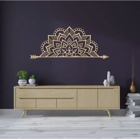 Mandala na zeď - Moderní dřevěná dekorace v boho stylu | SENTOP HDF0492