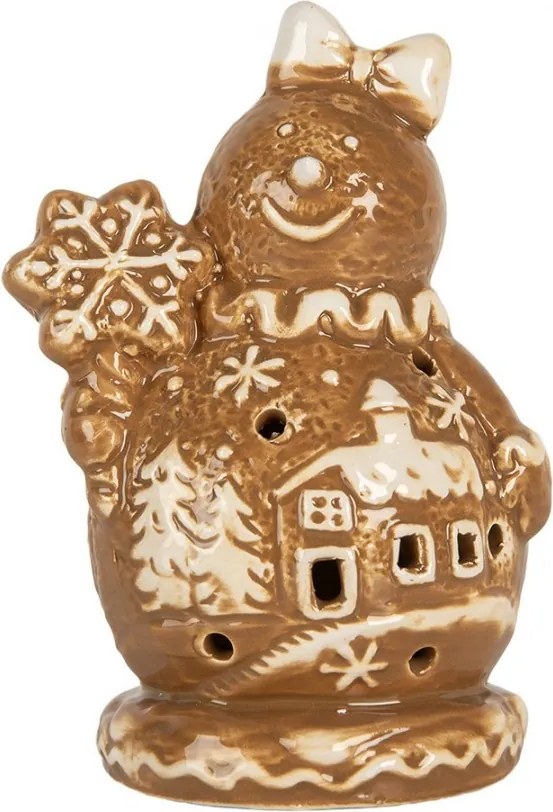 Perníková dekorace sněhulák Gingerbread Cott - 9*7*13 cm