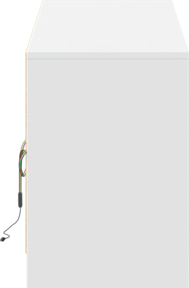 TV skříňka s LED bílá 180 x 34 x 50 cm kompozitní dřevo 3307926