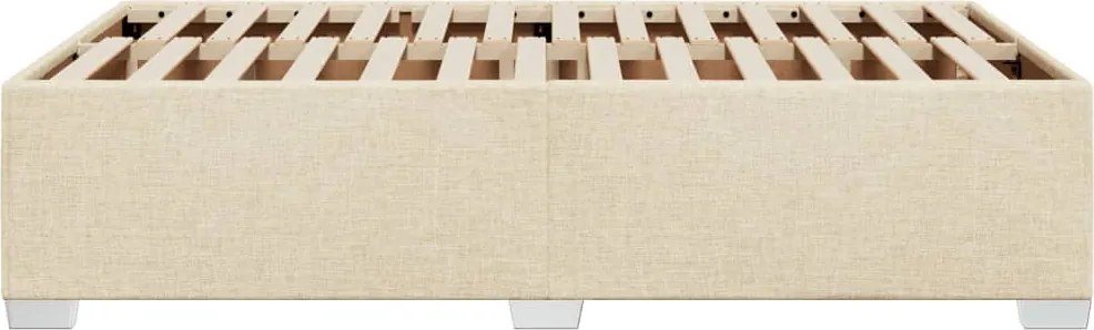 Rám postele bez matrace krémový 120 x 200 cm textil 3284469
