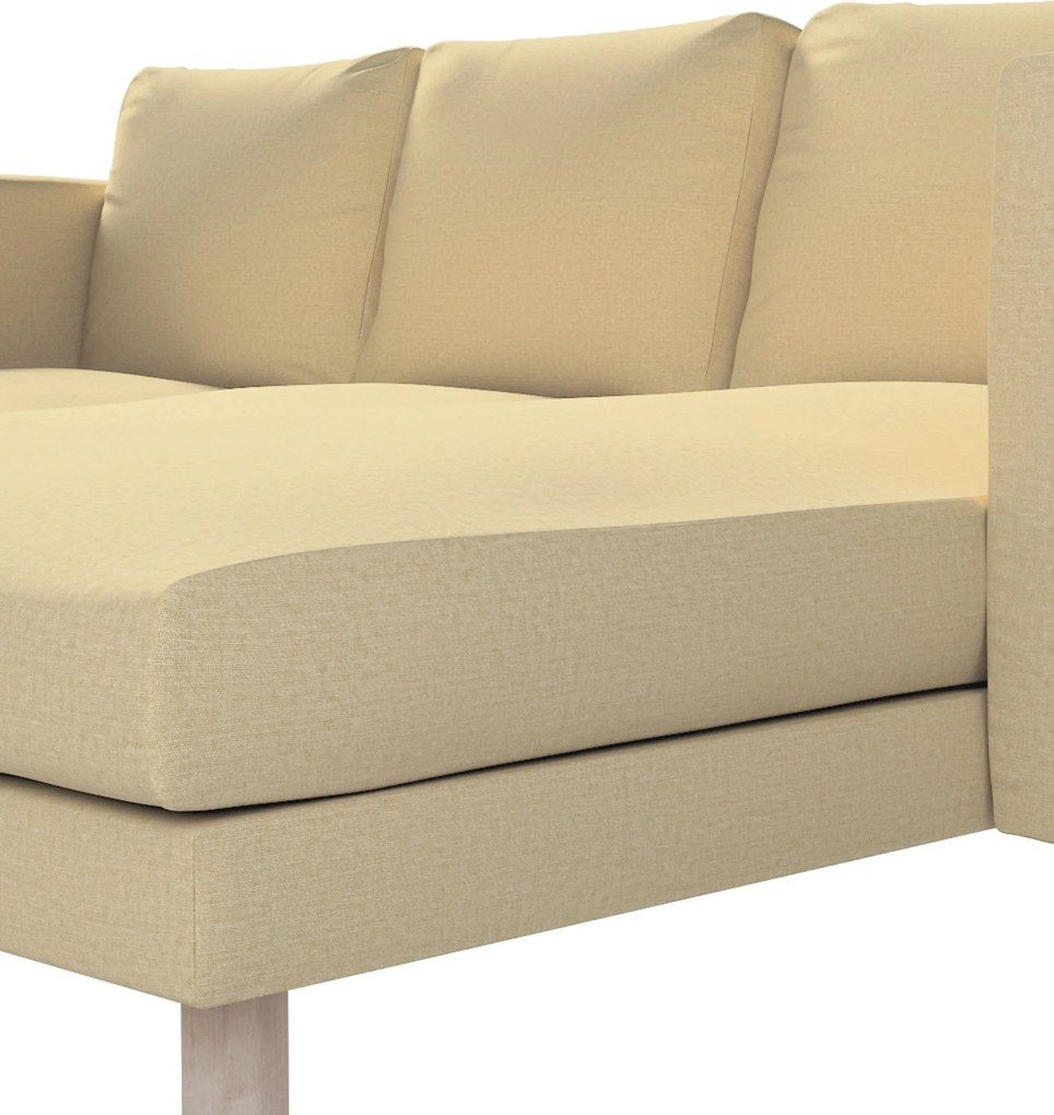 Potah na pohovku IKEA Norsborg 3-místná se šezlongem barva béžová látka lesklé, pletený vzor