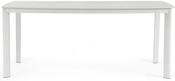 BIZZOTTO Zahradní jídelní stůl ALCORA 180x90 cm bílý