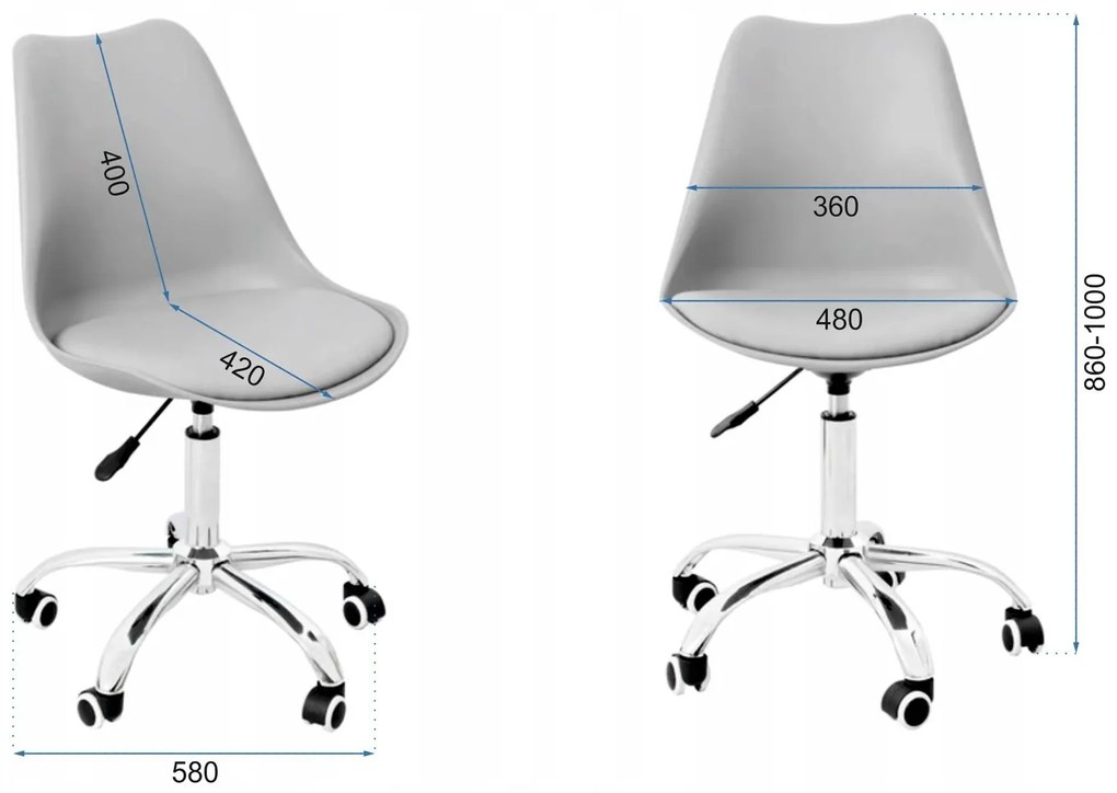 Tutumi Kancelářská židle Light Grey