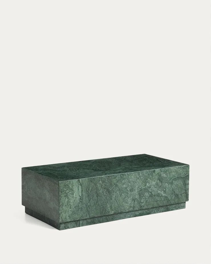 Zelený mramorový konferenční stolek 50x100 cm Sorein – Kave Home