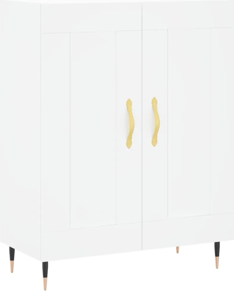 Skříň highboard bílá 69,5 x 34 x 180 cm kompozitní dřevo 3189933