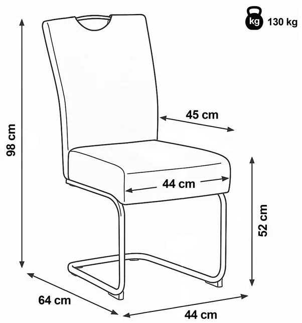 Jídelní židle BRIGITTE - látka, více barev Barva: Žlutá