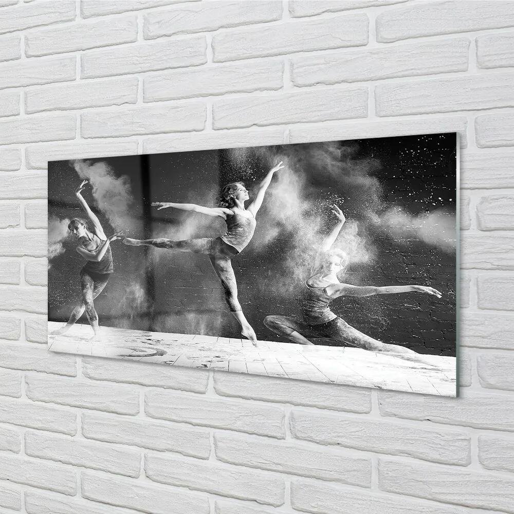 Obraz na skle Dámská Baleríny kouř 120x60 cm