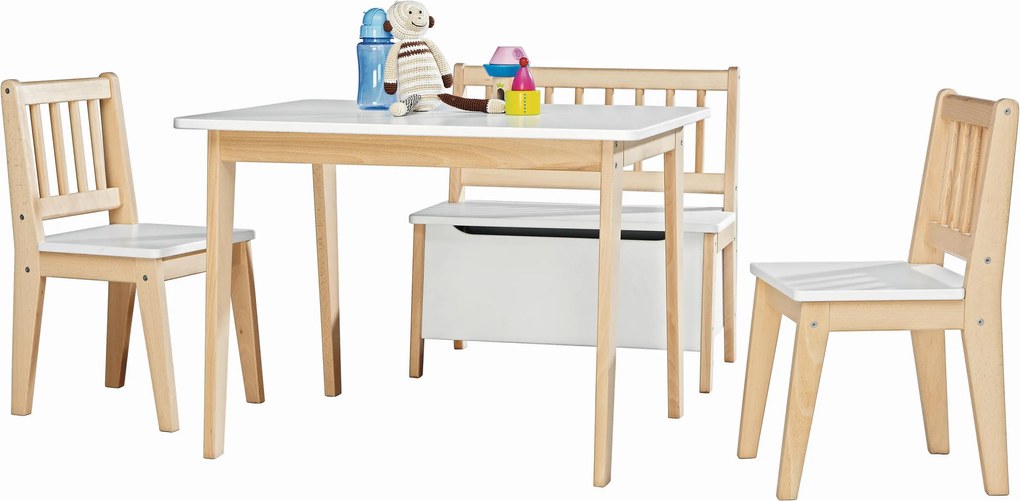 XXXLutz DĚTSKÁ SEDACÍ SOUPRAVA přírodní barvy, bílá My Baby Lou - Dětské pokoje sestavy - 008813001601