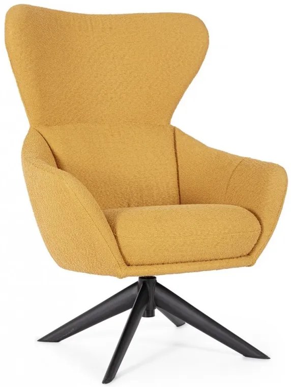 BIZZOTTO Otočné křeslo HAILEY žluté 0733498