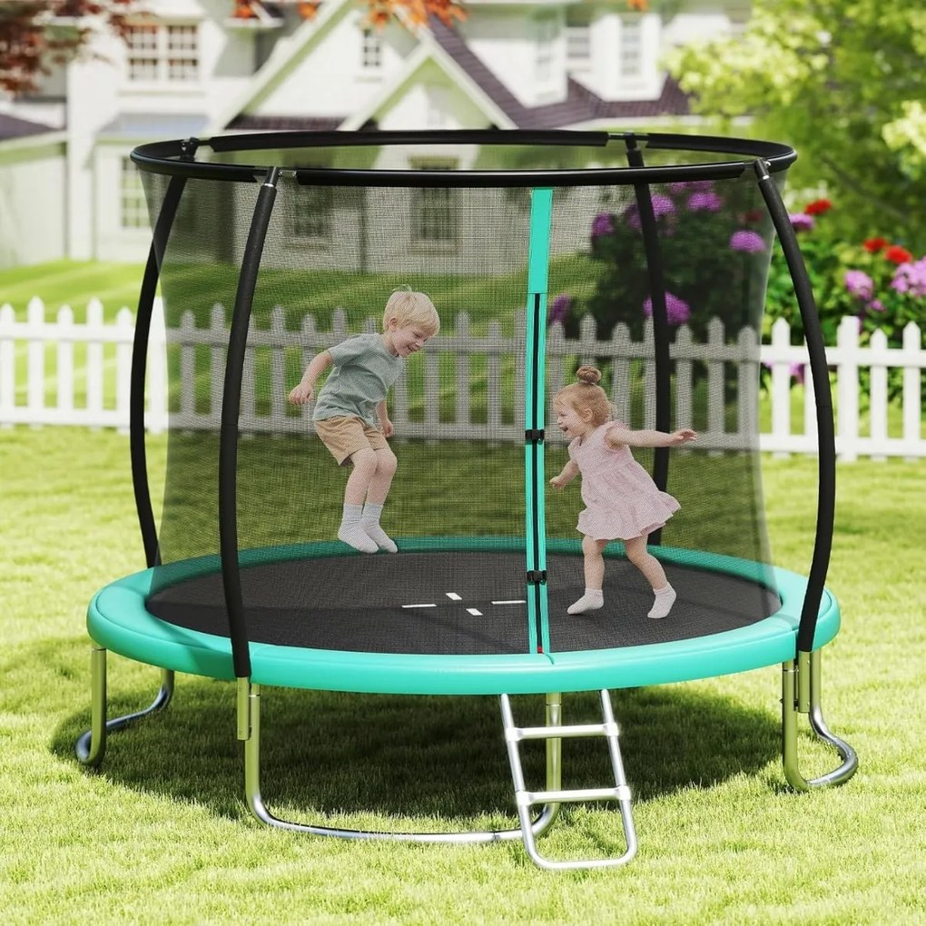Costway Trampolína venkovní se žebříkem kulatá zahradní