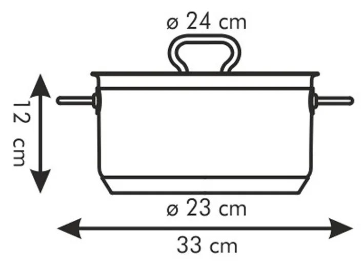 Kastrol HOME PROFI s poklicí ø 24 cm, 5,0 l