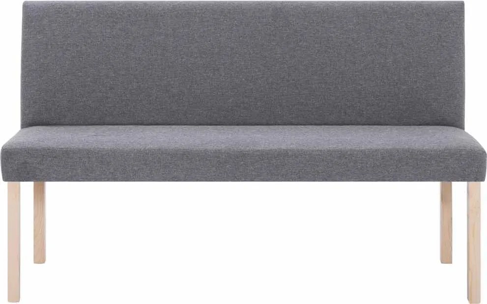 Lavice 139,5 cm světle šedá polyester 281335