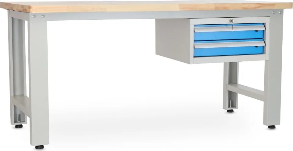 Dílenský stůl Solid OAK-02, 180 cm, závěsný box, dub