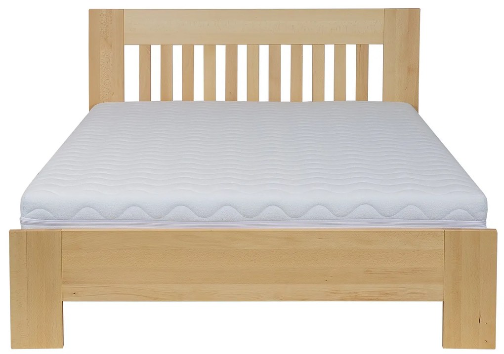 Drewmax LK186 90x200 cm dřevěná postel masiv buk jednolůžko