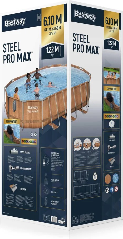 Bestway Rámový bazén 610 x 366 x 122 cm 21167