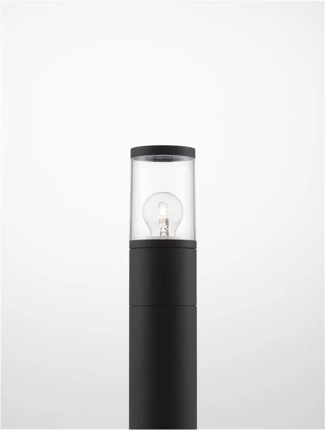NV 9002874 Venkovní sloupkové svítidlo CETERA černý hliník a akryl E27 1x12W 220-240V IP54 bez žárovky - NOVA LUCE