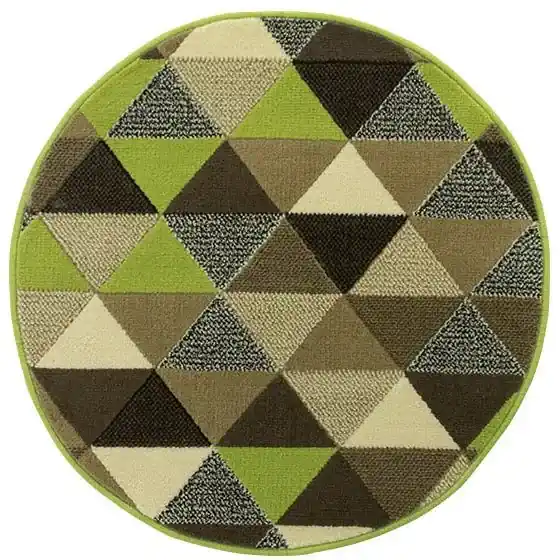 Kulatý koberec LUNA 503430/67915 limetkový/zelený Rozměr: průměr 120 cm |  Biano