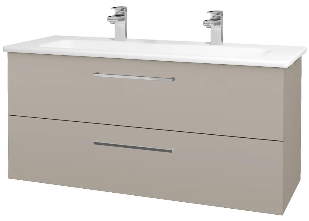Dřevojas Koupelnová skříň GIO SZZ2 120 Varianta: D01 Beton / Úchytka T01 / D01 Beton