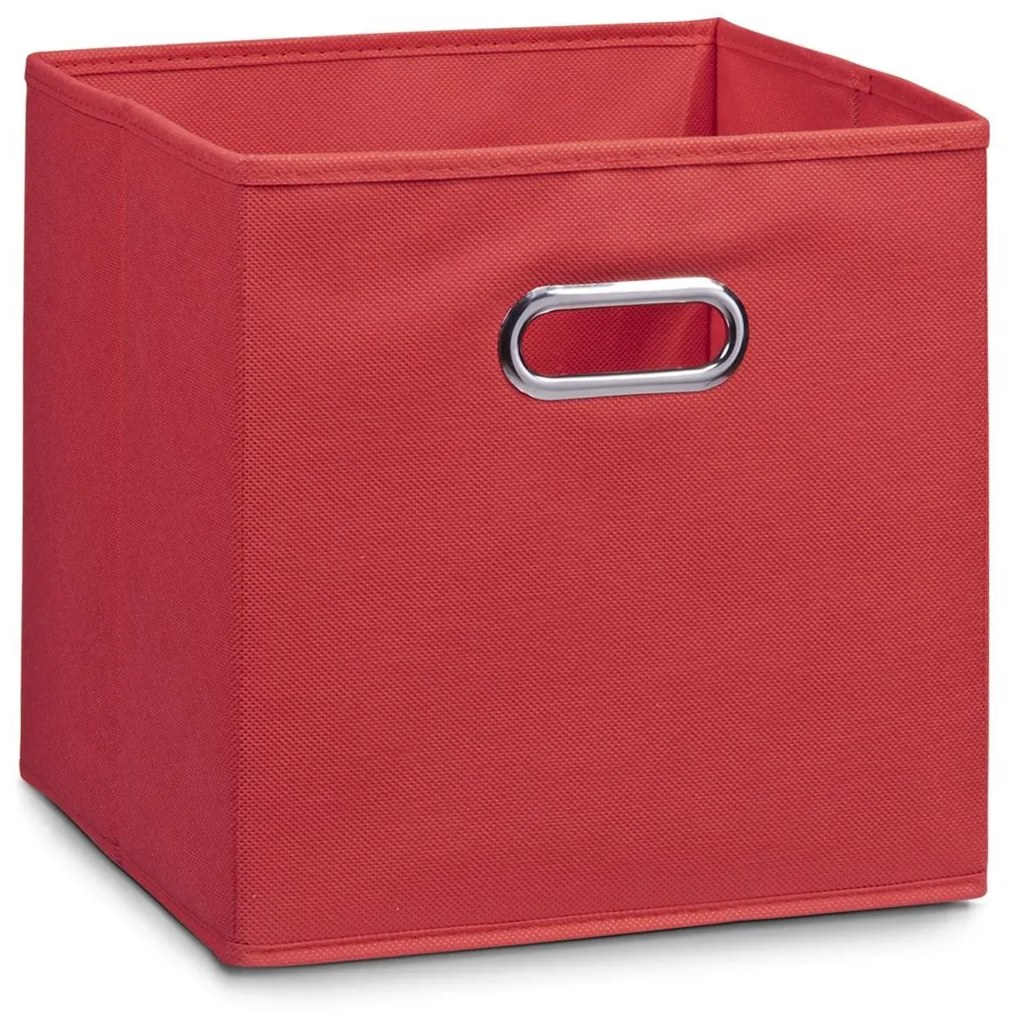 Koš pro skladování potravin, organizér, červená barva, 32 x 32 x 32 cm, ZELLER