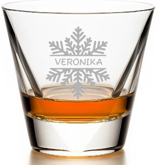 Dekorant Vánoční sklenice na lihoviny Triangle 320 ml 1KS