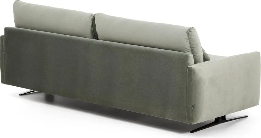 Zelená sametová pohovka 240 cm Veliro – Kave Home