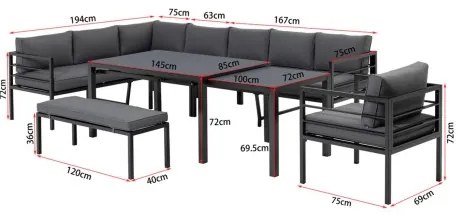 Doppler PORTLAND - luxusní zahradní souprava