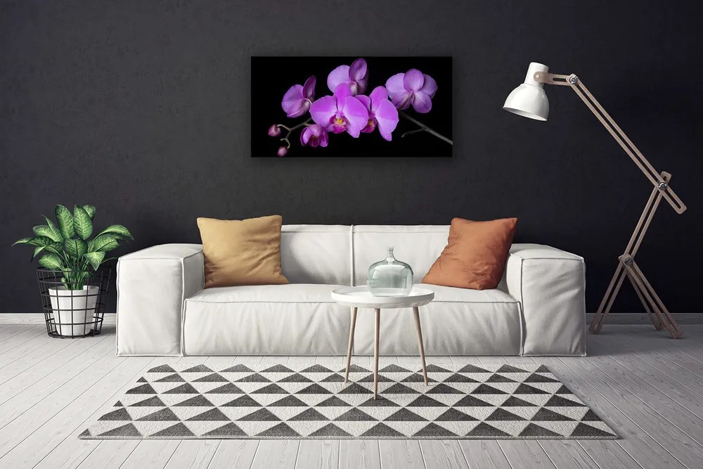 Obraz na plátně Vstavač Orchidej Květiny 100x50 cm