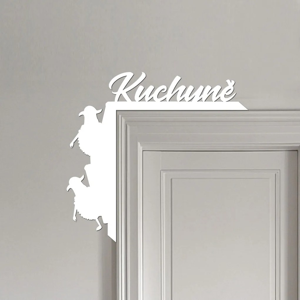 dřevo života Dřevěná cedulka do rohu dveří Kuchyně Zvolte rozměr (cm): 32x30, Zvolte barvu dekoru: Ořech