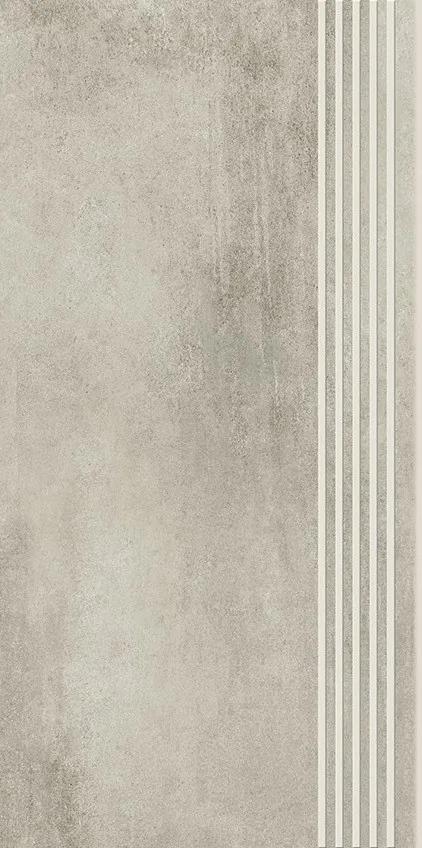 Opoczno Dlažba Grava Light Grey Schodovka 59,8x29,8 - 156532