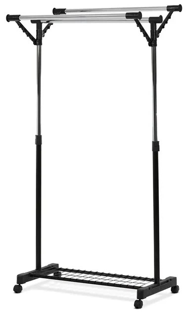 Autronic Stojan na šaty s výklopnými rameny 84521 BK Barva: Černá