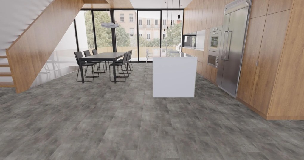 Oneflor, Vinylová podlaha kliková Solide Click 30 001 Origin Concrete Natural, 914,4 x 457,2 mm