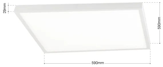 Orion - LED Stm. str. svítidlo DISC LED/46W/230V 2700/3000/4000K 59x59 cm bílá